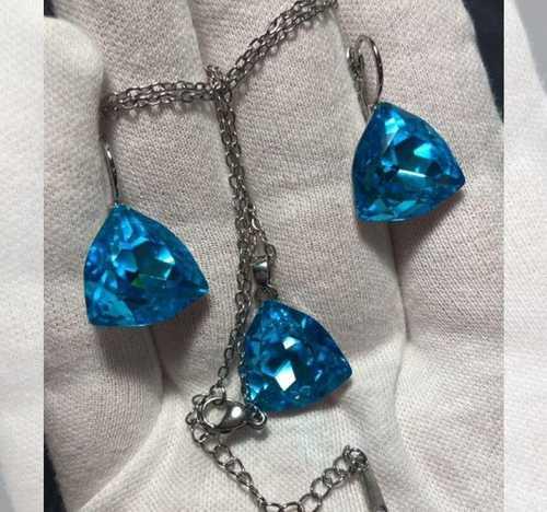 Swarovski серьги и подвеска