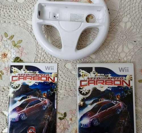 Wii Need for Speed Carbon + руль