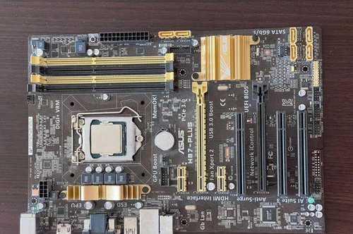 Материнская плата LGA1150 asus H87-Plus