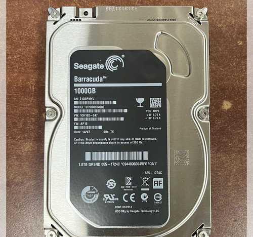 Жесткий диск Apple HDD 1Tb ST1000DM003