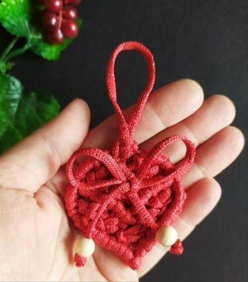 Сердечко валентинка брелок магнитик