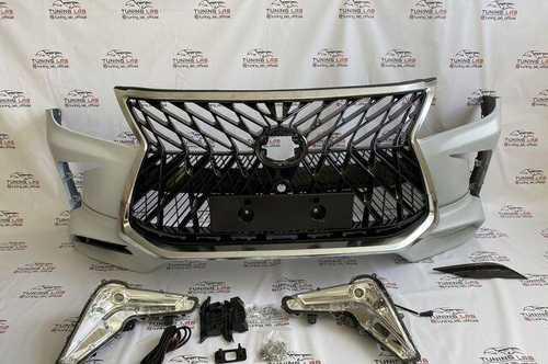 Lexus LX570 2008-2015 Бампер стиль 2016+ TRD V4ED4