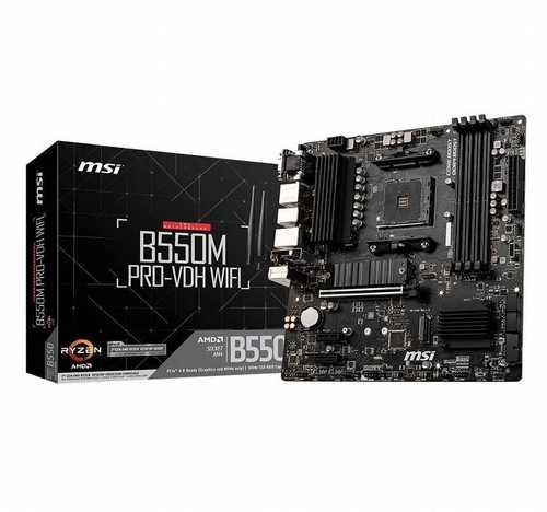 Материнка MSi B550M PRO-VDH wifi AM4 на гарантии