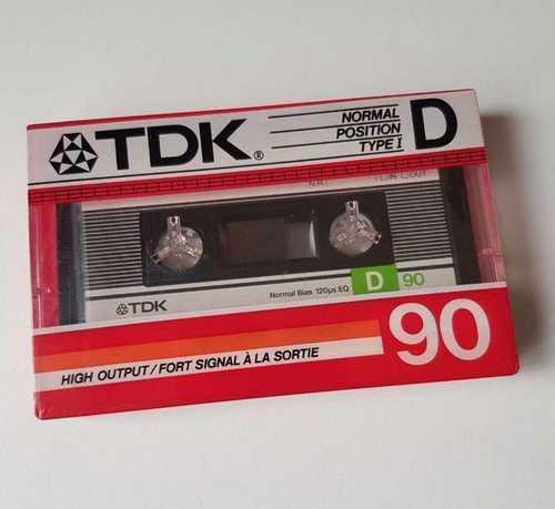 Аудиокассета новая TDK D90