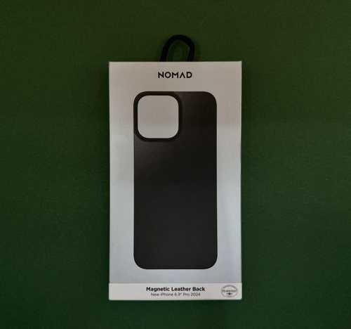 Nomad Magnetic Leather Back iPhone 16 Pro Max