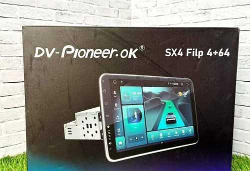 Автомагнитола DV Pioneer Ok SX4 Flip 4/64 гб Bluet