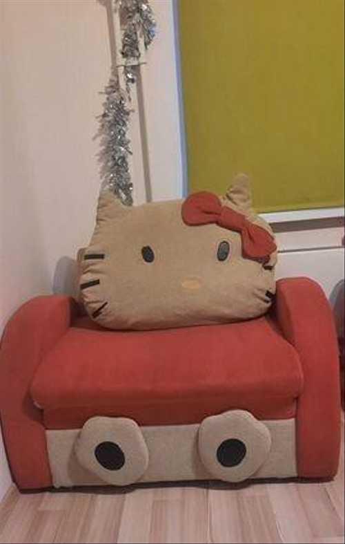 Детское кресло кровать Hello Kitty