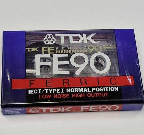 Аудиокассета Tdk fe 90 запечатанная