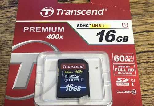 Карта памяти transcend sdhc 16gb 60mb/s Premium