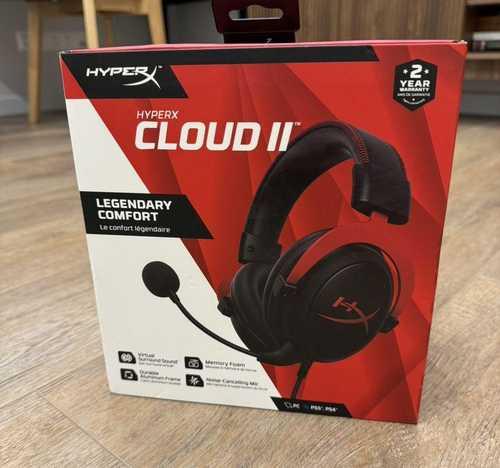 Проводные наушники HyperX Cloud II, red