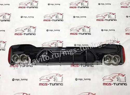 Диффузор M5-сs Под карбон + насадки M Bmw 5-Series