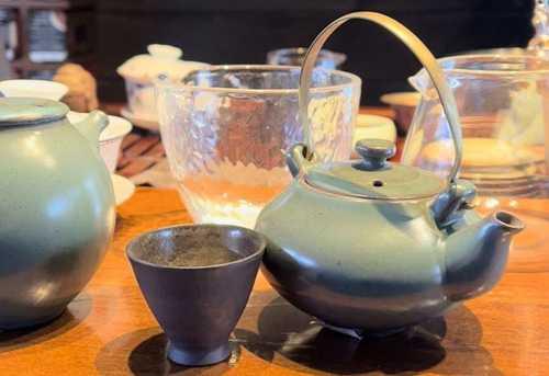 Набор для чайной церемонии и два вида пуэр