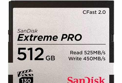 Карта памяти SanDisk CFast 512GB Extreme Pro R525