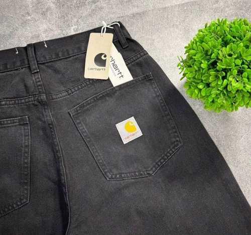 Джинсы широкие Carhartt black (46-56)