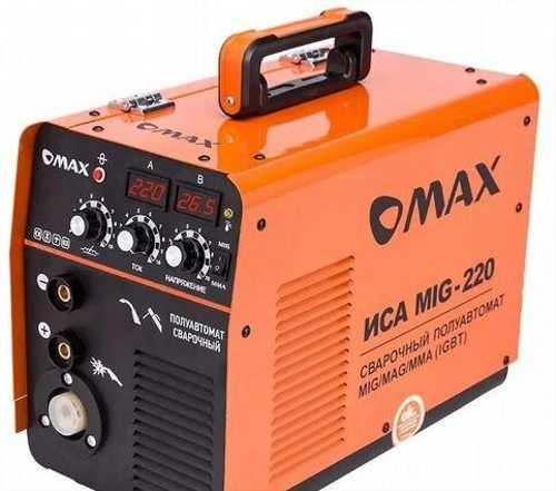 Полуавтомат сварочный MAX иса MIG-220, 160-260В1Ф
