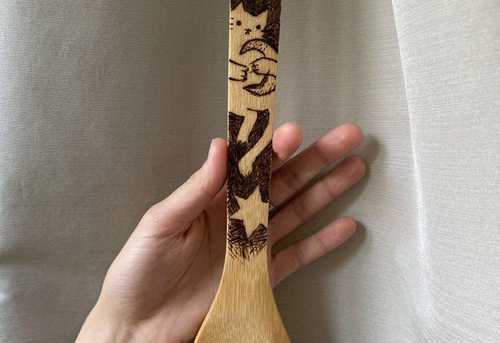 Лопатка деревянная с авторским рисунком