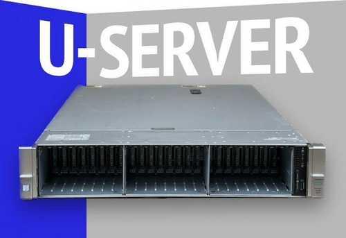 Сервер HP DL380 Gen9 24S 2x89v4 HiP 512G P840 2x80