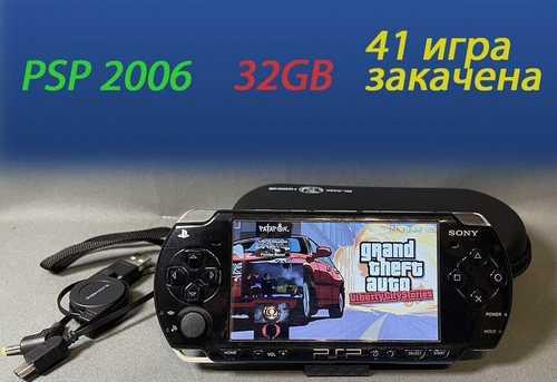Sony PSP 2006 32GB прошитая + 41 игра