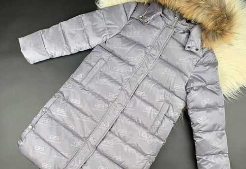 Зимняя удлиненная куртка(пуховик )для девдевочек