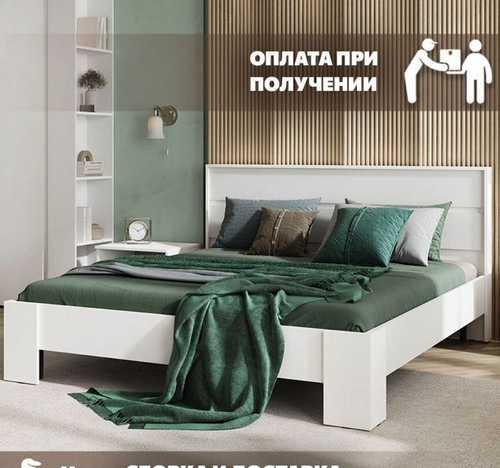 Кровать 140х200 белая Хелен кр 02