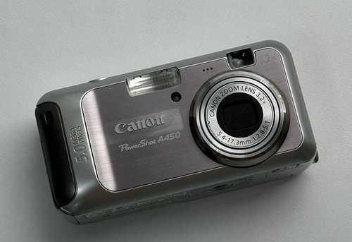 Цифровой фотоаппарат canon power shot a450
