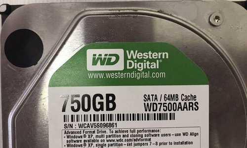 HDD жесткий диск Western Digital WD 750Gb