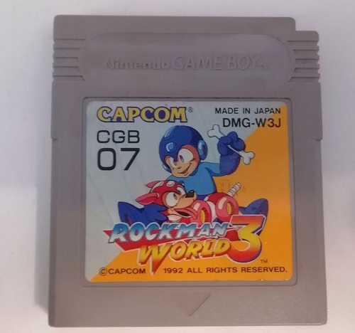 Rockman world 3 (mega man 3) GameBoy лицензия