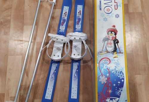 Детские пластиковые лыжи Олимпик