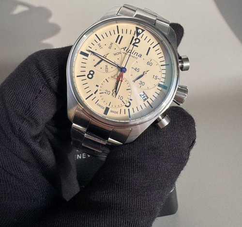 Мужские Швейцарские часы alpina - Startimer Pilot