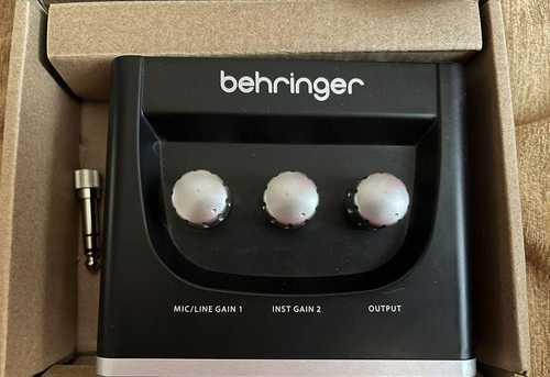 Внешняя звуковая карта behringer