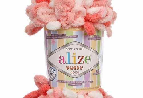 Puffi kolor) пряжа Alize 100микрополиэстер