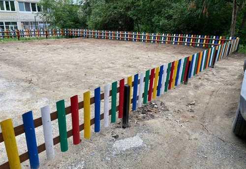 Забор-ограждение для детской площадки