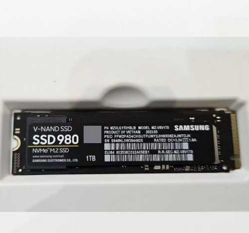 SSD накопитель Samsung 980 M.2 2280 1 тб