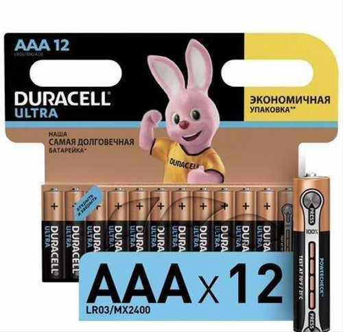 Батарейки Duracell AAA LR03-12BL Ultra