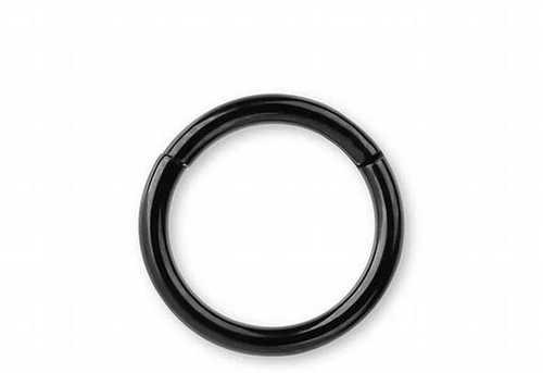 Кольцо кликер 1.0 мм черное титан