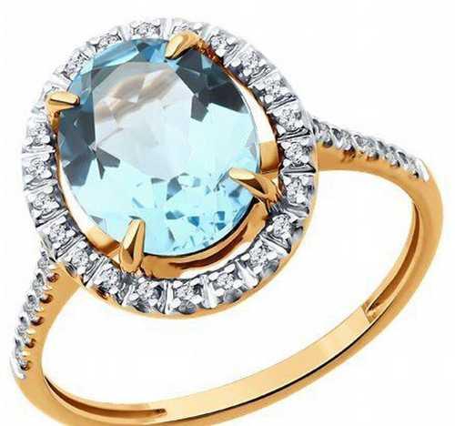 Кольцо Diamant из золота, 51-310-02442-1, р.19