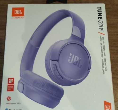 Беспроводные наушники jbl tune 520bt фиолетовые