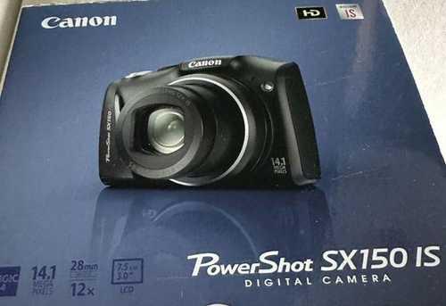 Продам фотоаппарат canon powershot sx 150 is