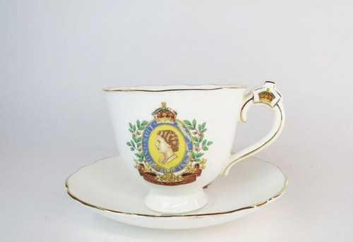 Чашка и блюдце Коронация Королевы Елизаветы 2 1953