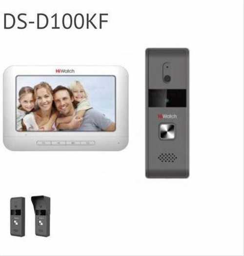 Комплект видеодомофона DS-D100KF Hiwatch