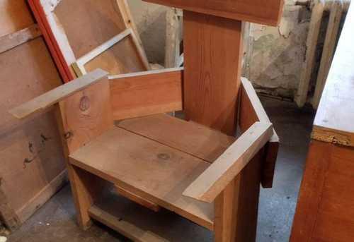 Кресло- "трон" дерево