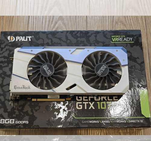 Видеокарта Palit GameRock gtx 1070 8gb