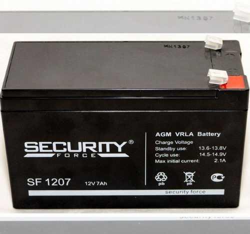 Батарея аккумуляторная Security Force SF 1207