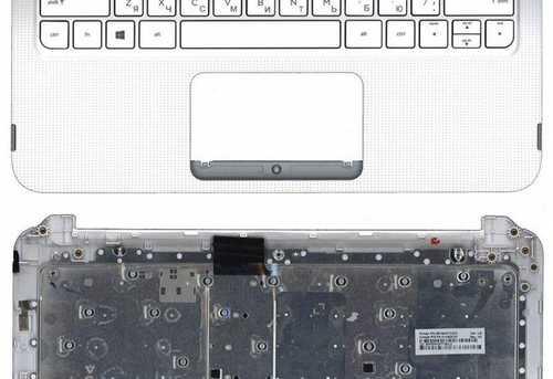 Клавиатура к HP Stream X360 11-p топкейс белый-сер
