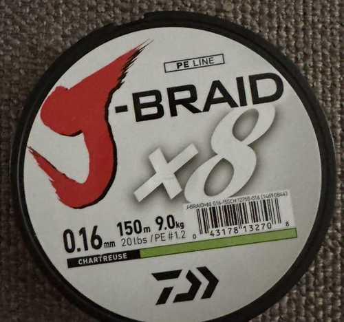 Плетеный шнур Daiwa J-Braid x8