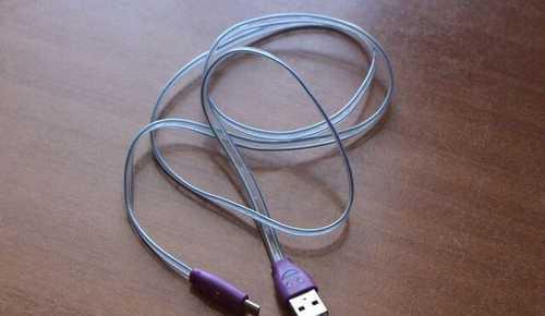 Провод USB-microUSB светящийся
