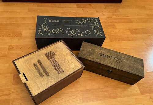 Деревянные ящики коробки шкатулки