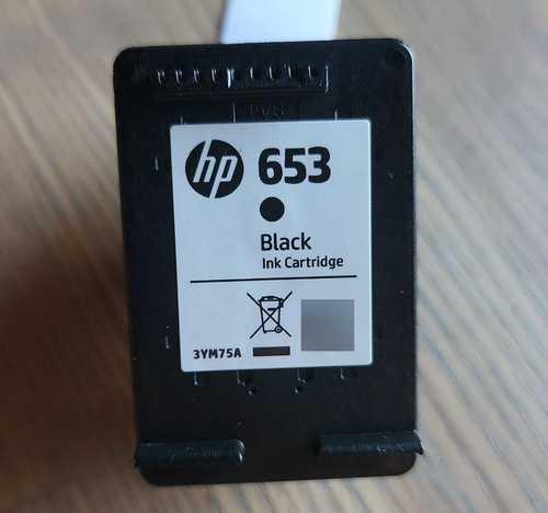 Картридж hp 653 черно белый