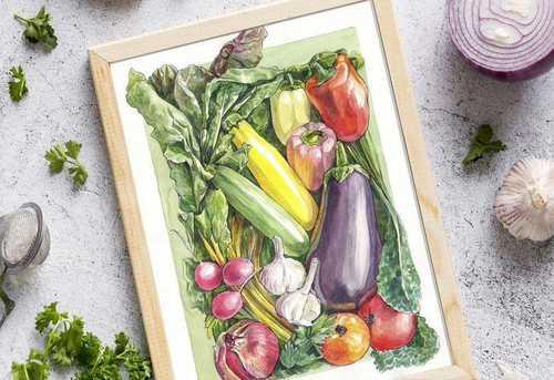 Картина "Овощное ассорти"