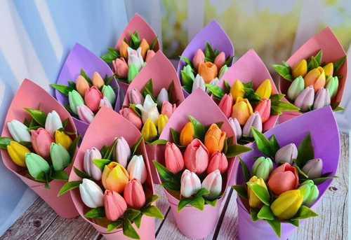 Цветы для интерьера Букет Тюльпаны Подарок